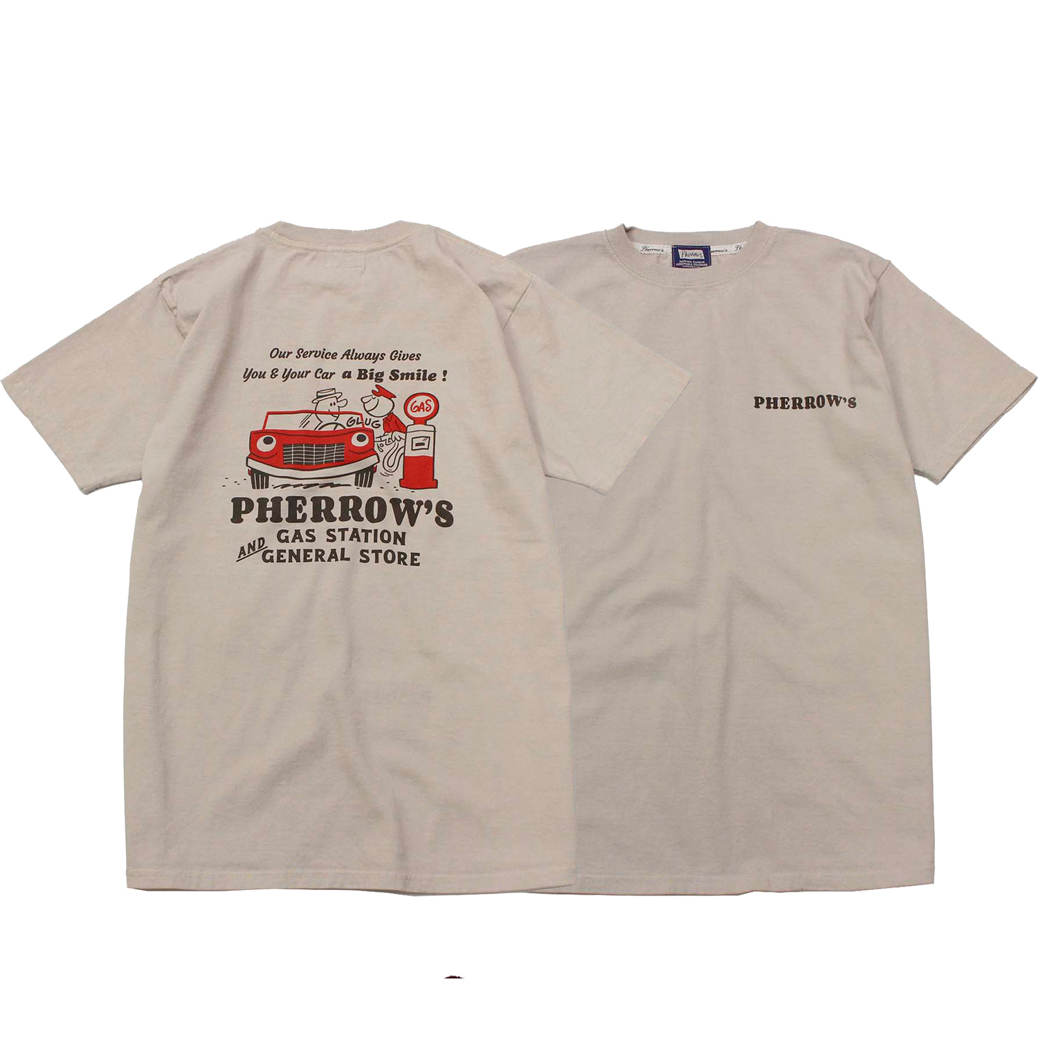 【カタログ未掲載】ガソリンスタンドのスタッフTEEをイメージ。│Pherrow's/フェローズ